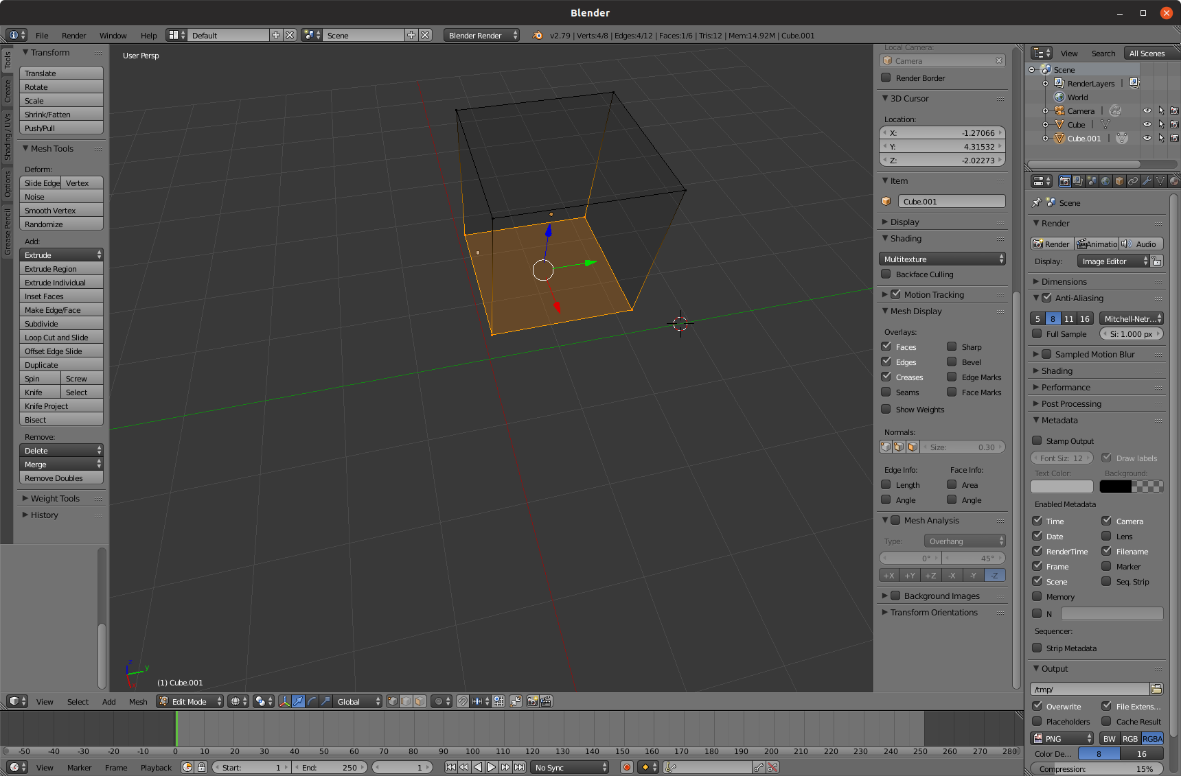 On Learning Blender – Me on the net